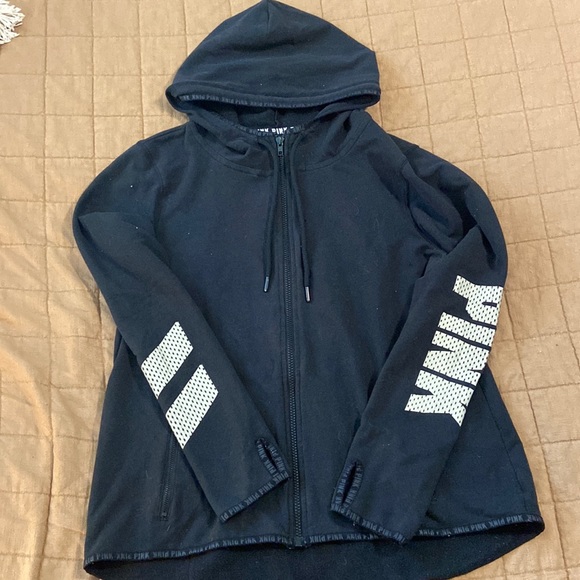 PINK Victoria's Secret | Tops | Pink Reflective Full Zip | Poshmark